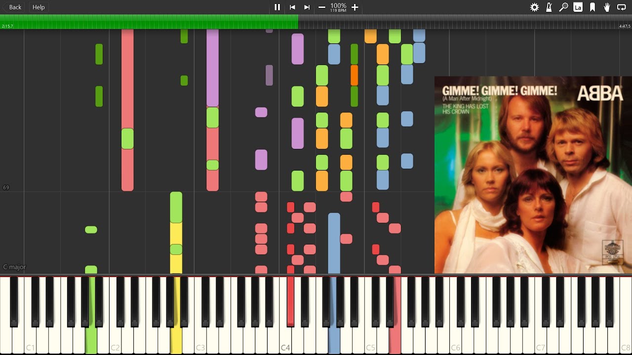 ABBA - Gimme Gimme Gimme a Man After Midnight - MIDI - YouTube