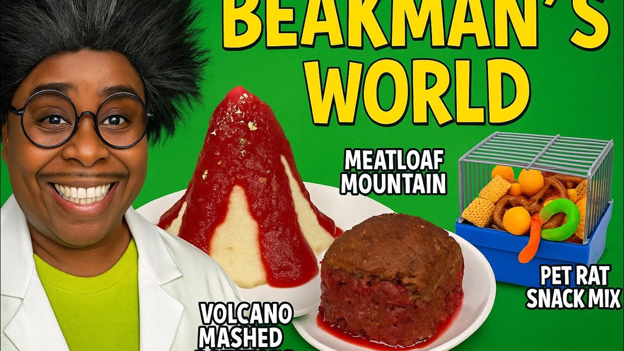 Beakman’s World | Volcano Mashed Potatoes & Meatloaf Mountain! - YouTube