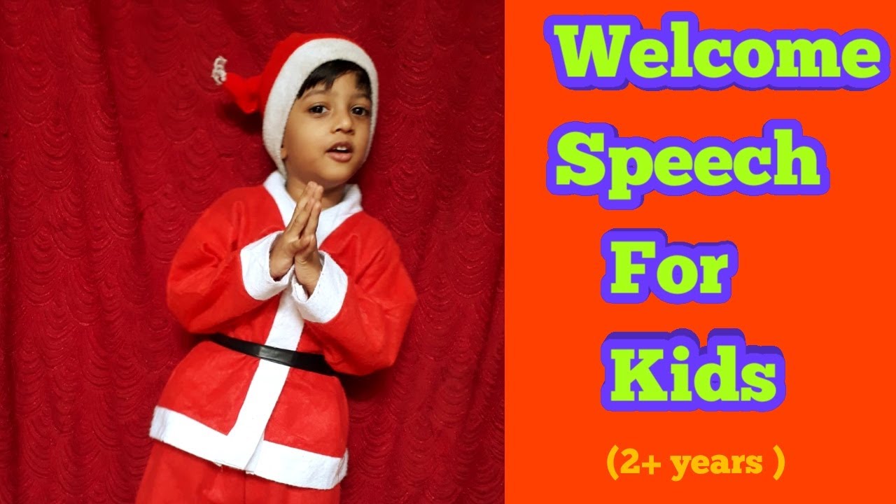 christmas speech for kids.welcome speech in English - YouTube