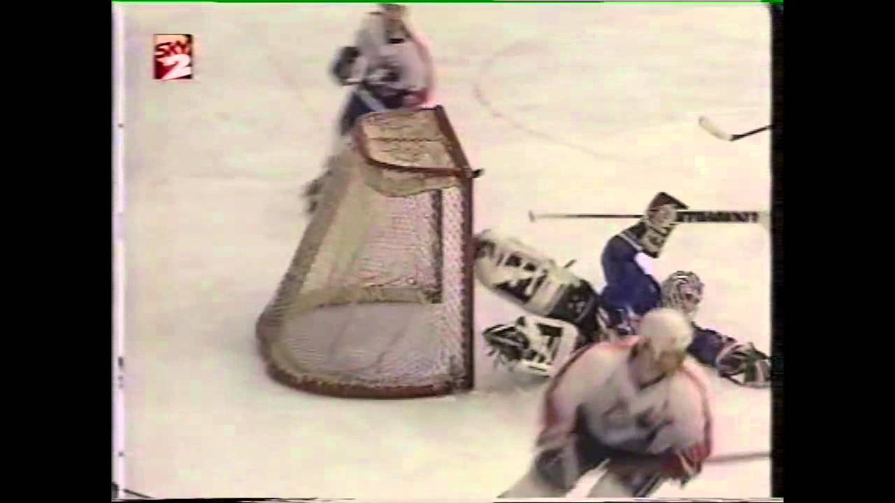 Durham Wasps vs. Nottingham Panthers Play Off Semi Final 1996 - YouTube