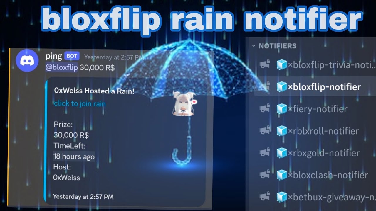 Bloxflip Rain Notifier - YouTube