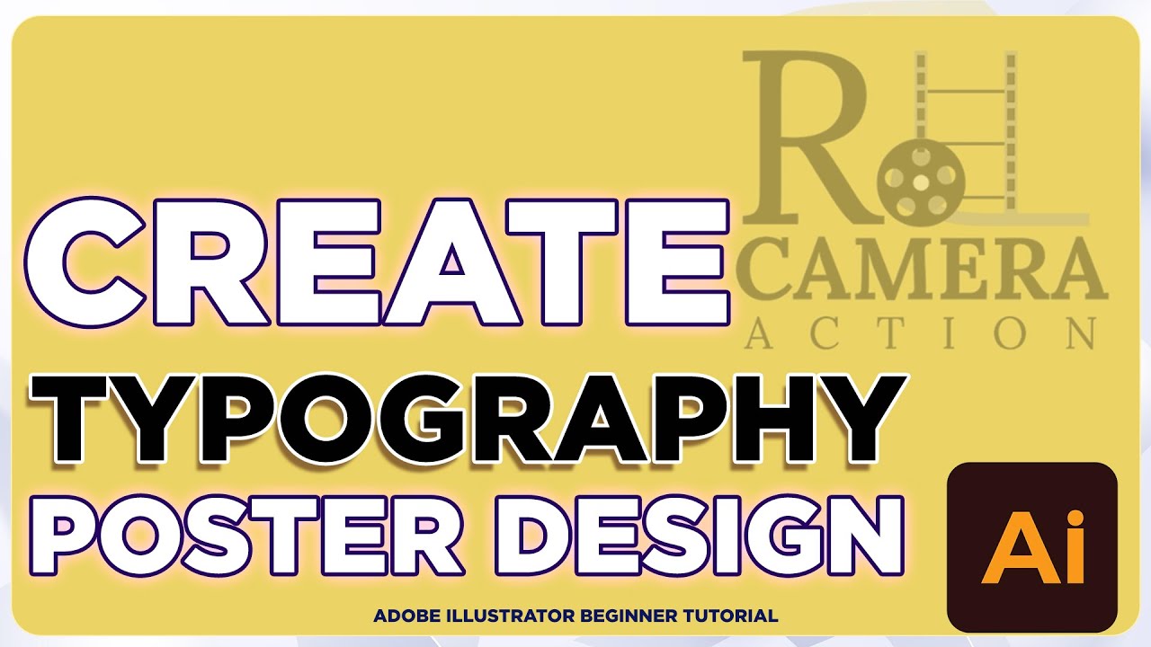 Create a Simple Typography Poster in Illustrator | Step by Step ...