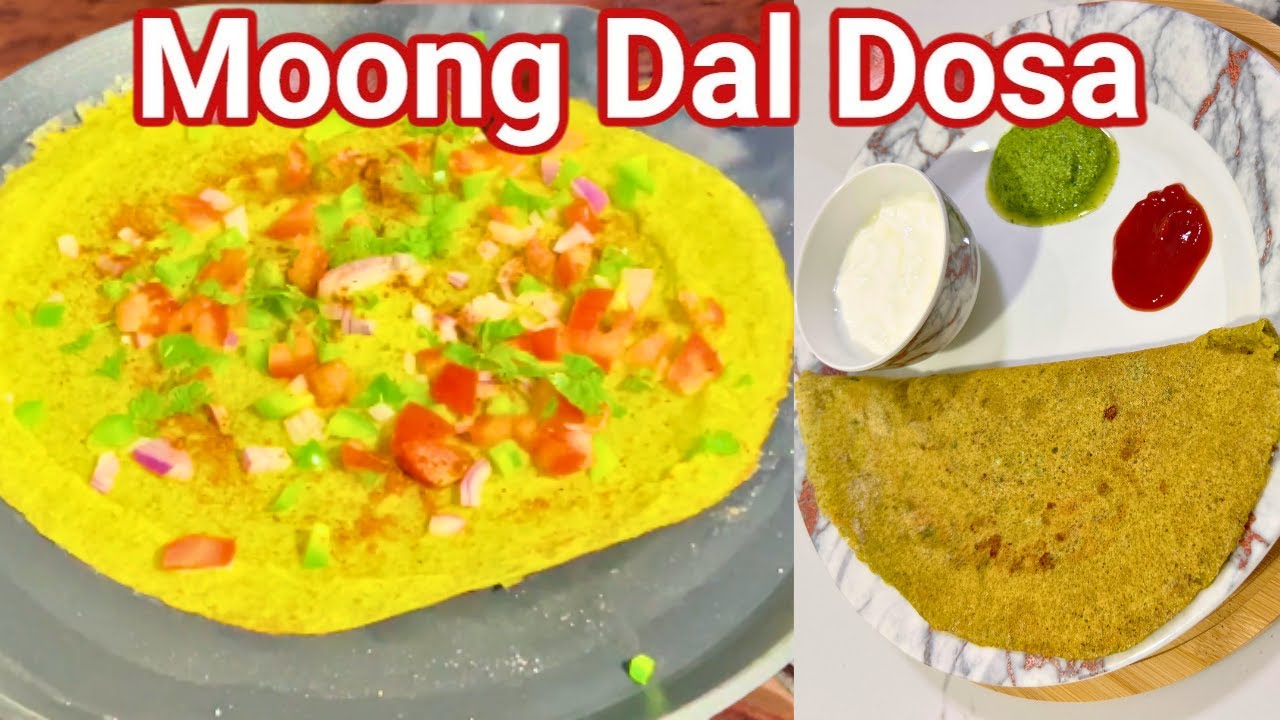 Moong Daal Dosa| Protein Rich Dosa | Pesarattu | Crispy and Healthy no ...