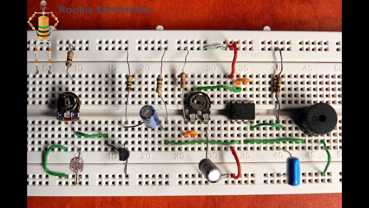 Shadow Detector Alarm Using 555 Timer - YouTube