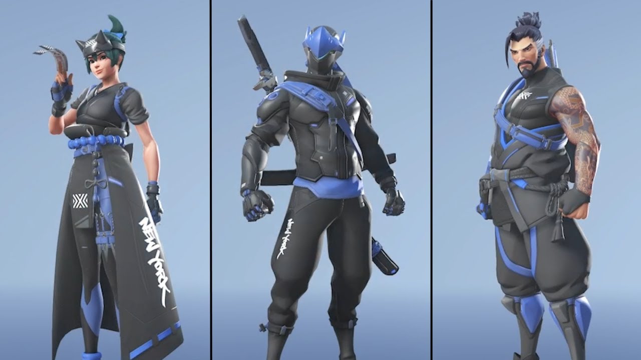 Overwatch 2 - All New York Excelsior Skins Showcase - YouTube