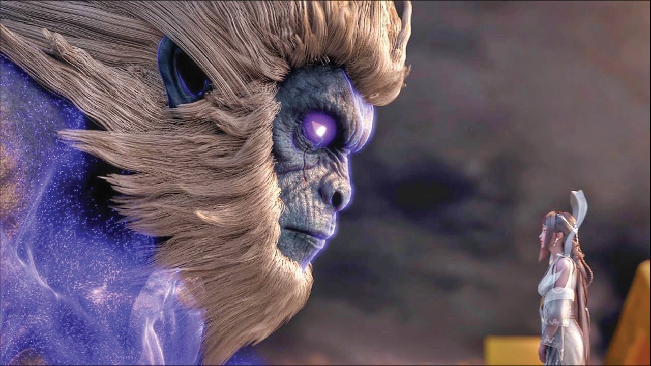 A Monkey King is So Powerful That He Can Lift Up the Earth and the Sky ...