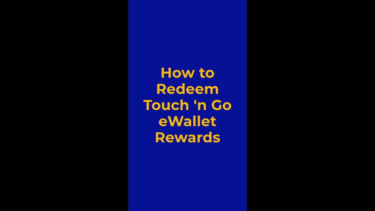 How to redeem Touch ‘n Go eWallet Rewards - YouTube