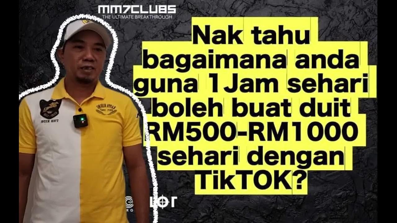 1 JAM SEHARI BUAT RM500-RM1000.. MACAMANA TU? - YouTube