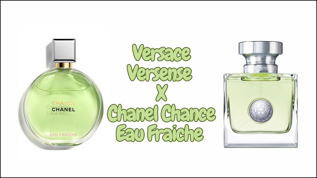🤔Primos?! Versace Versense se parece com o Chanel Chance Eau Fraiche ...