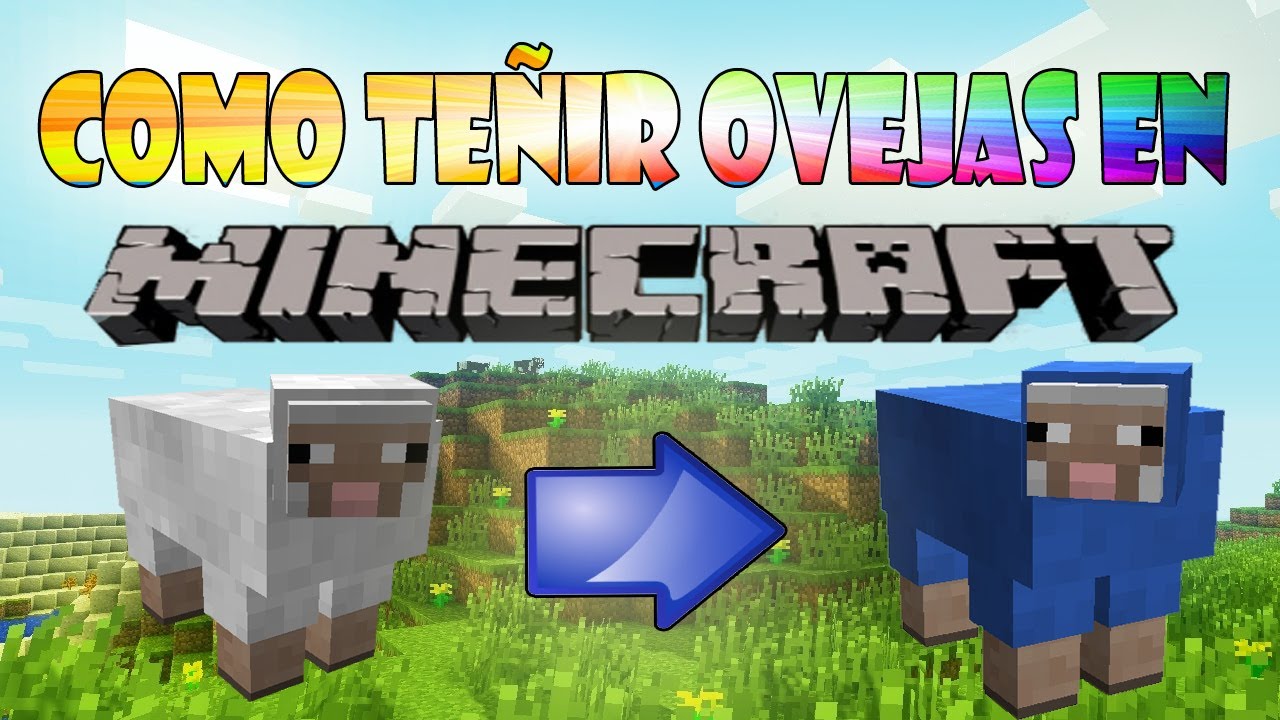 Como teñir ovejas en Minecraft ! - YouTube