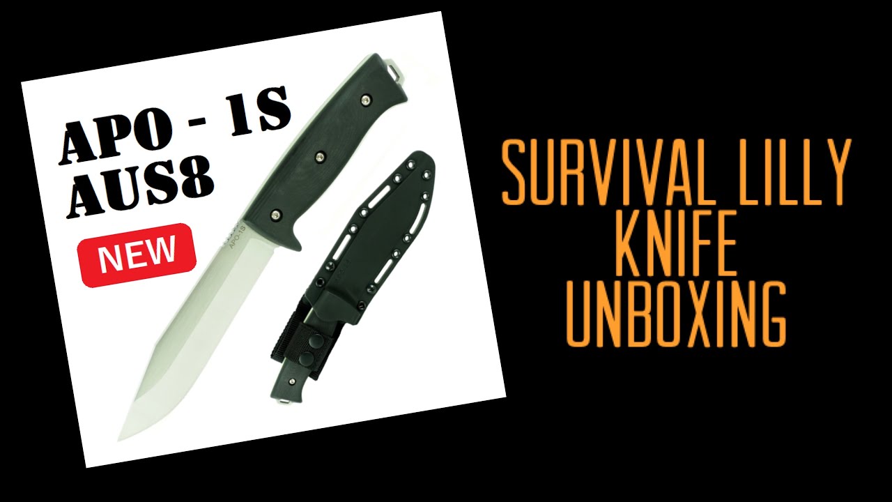 Survival Lilly knife unboxing / review - YouTube
