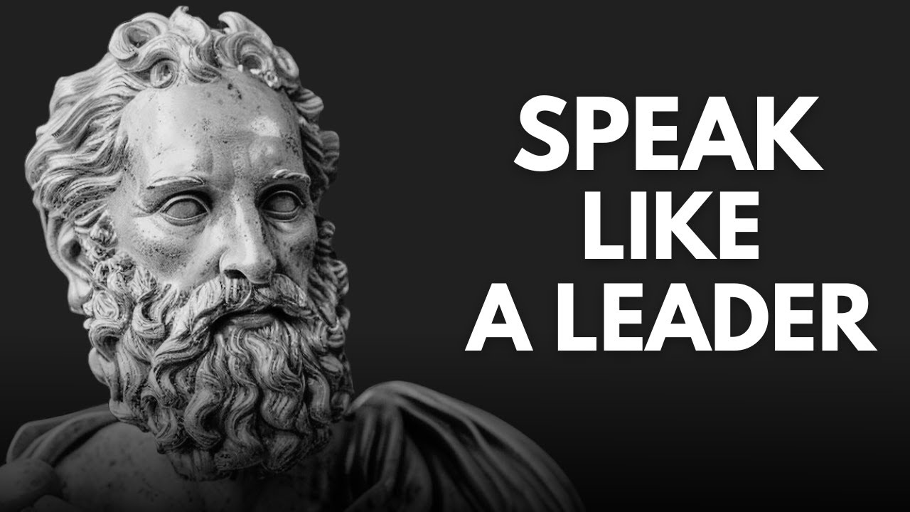 How To Speak Like A LEADER (Stoic Way) - YouTube
