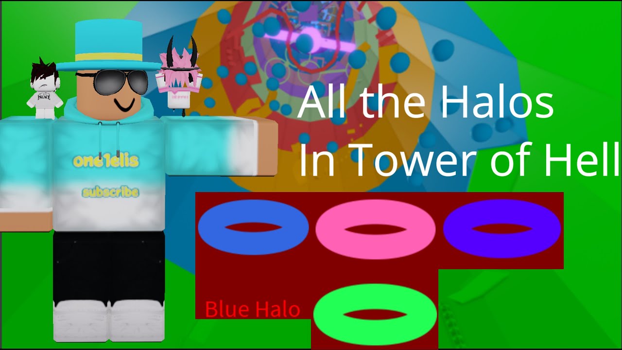 How to get all the halos in Tower of Hell - YouTube