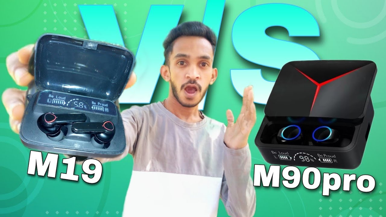 M19 vs M90pro tws wireless earbuds comparison review hindi | Best ...