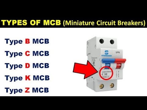 How to choose right MCB curve B,C,D,K,Z type || MCB types of hindi ⚡⚡ ...