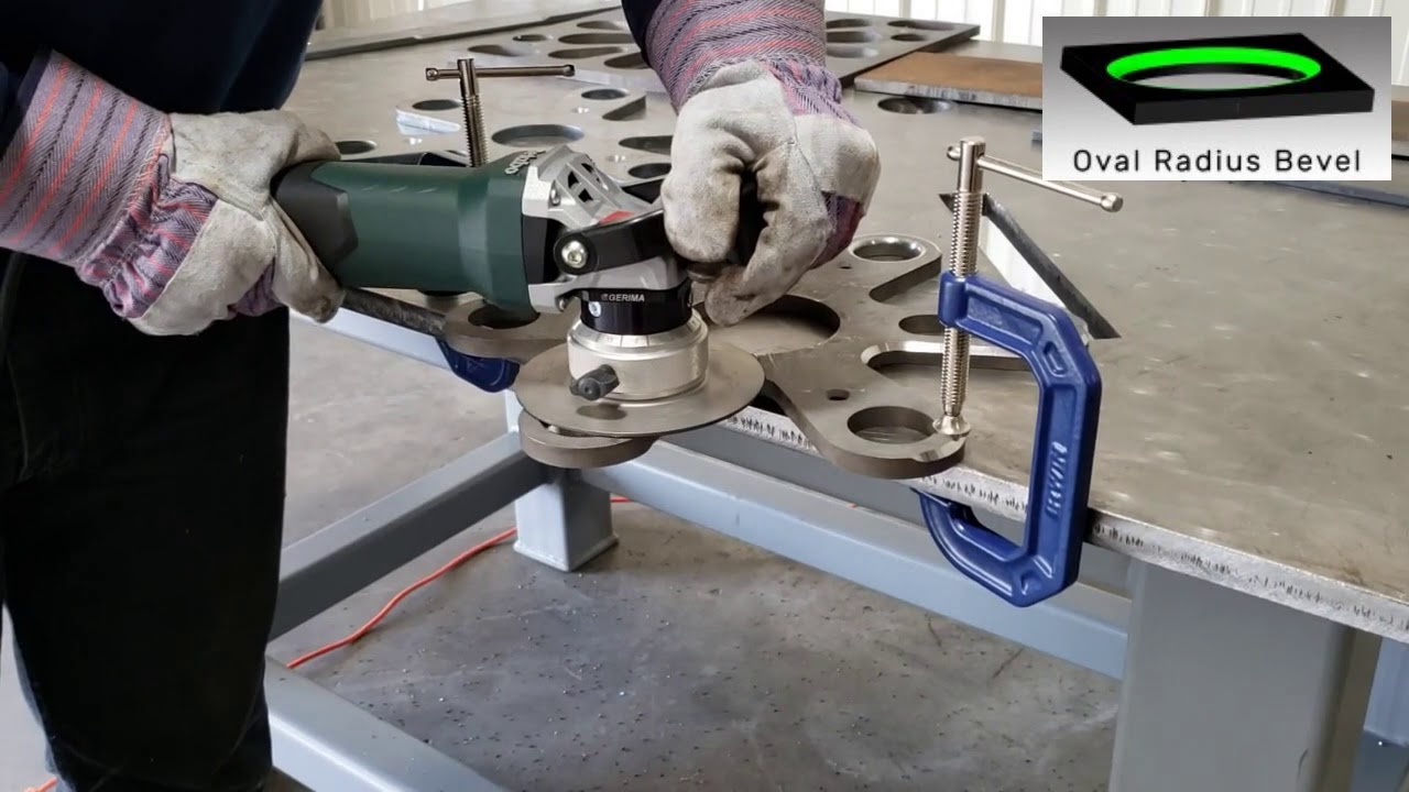 Radius bevel along an oval cutout - YouTube