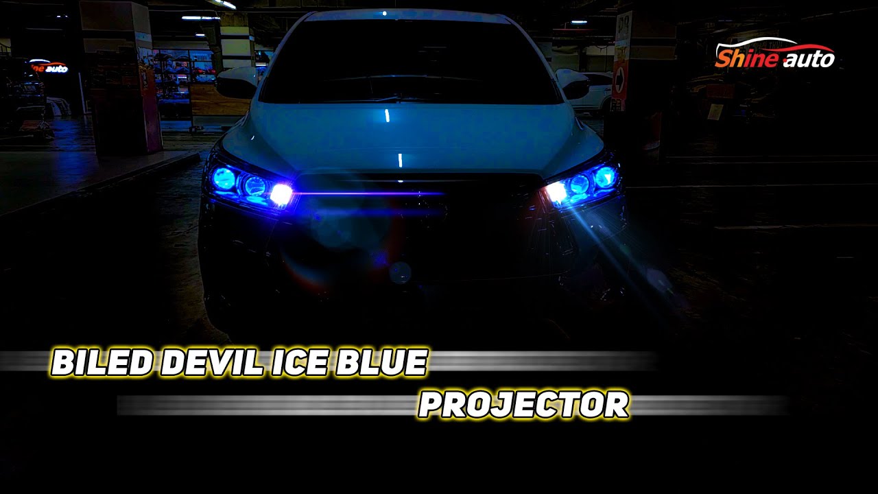 Innova Reborn Instal Projector BiLed Devil Ice Blue - YouTube