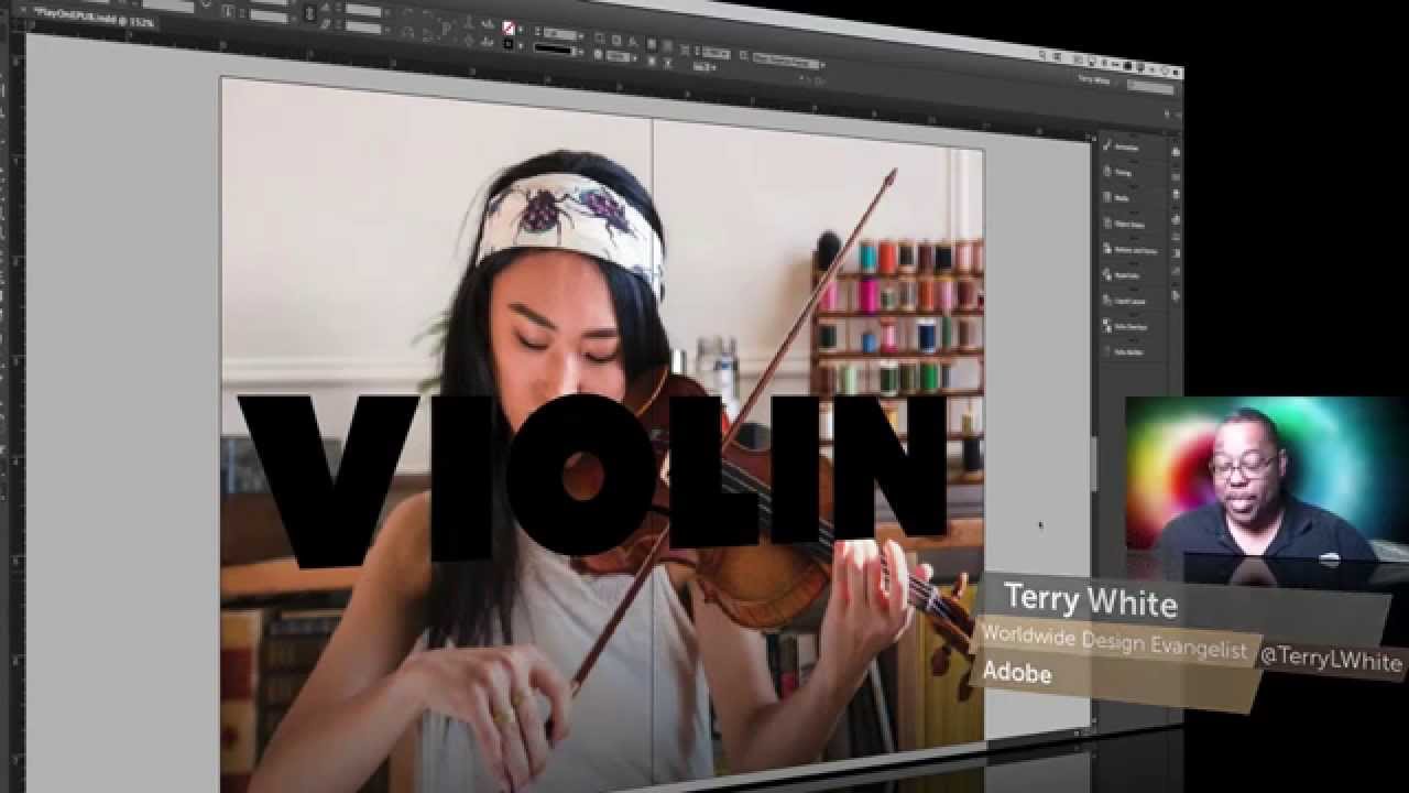 How To Place a Photo inside Text in Adobe InDesign - YouTube