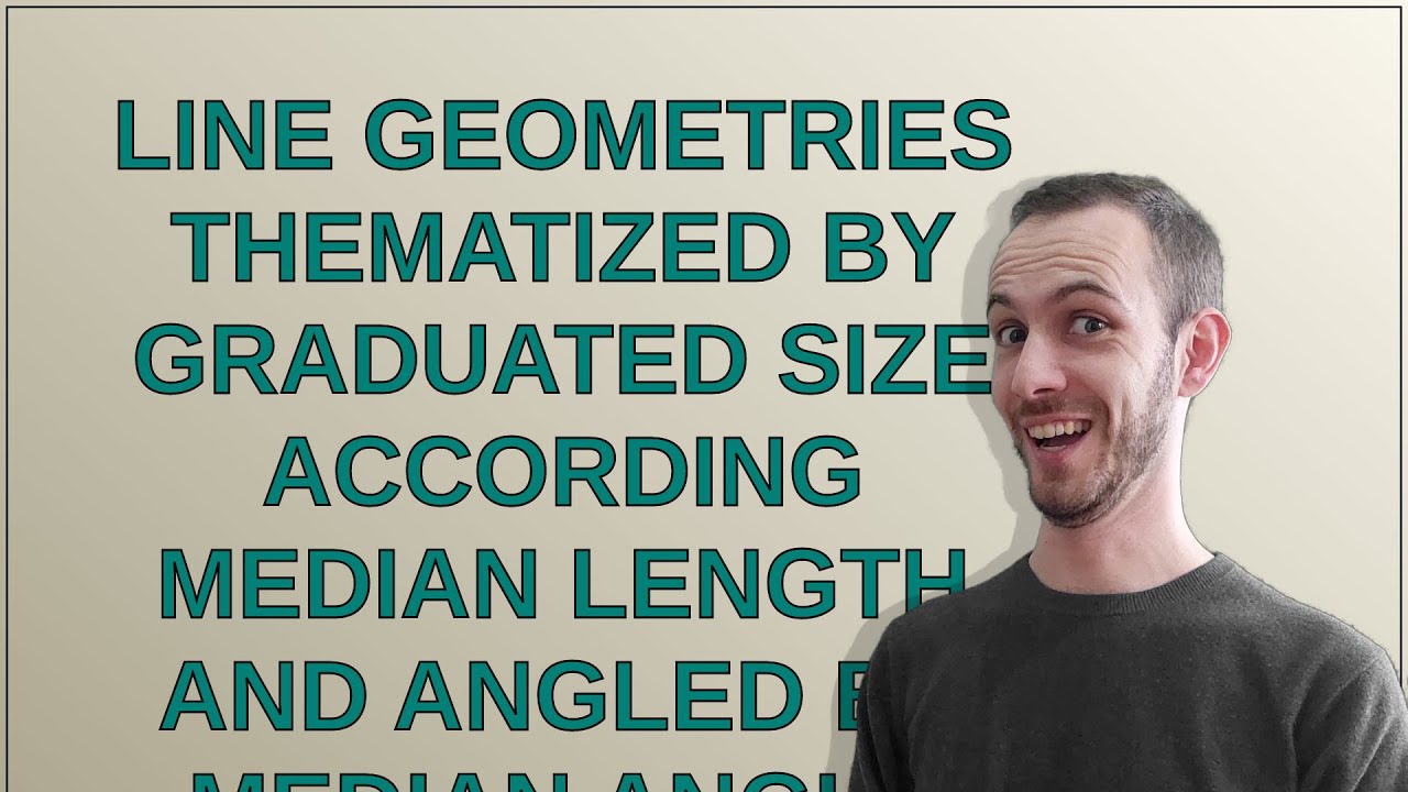 Line geometries thematized by graduated size according median length ...