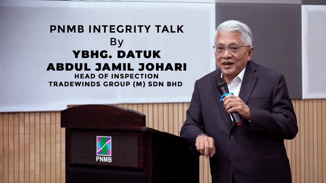 PNMB Integrity Talk By YBhg. Datuk Abdul Jamil Johari - YouTube