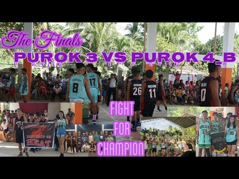 Part 1 | The Finals Basketball League: Purok 3 vs Purok 4_B | Fight for ...