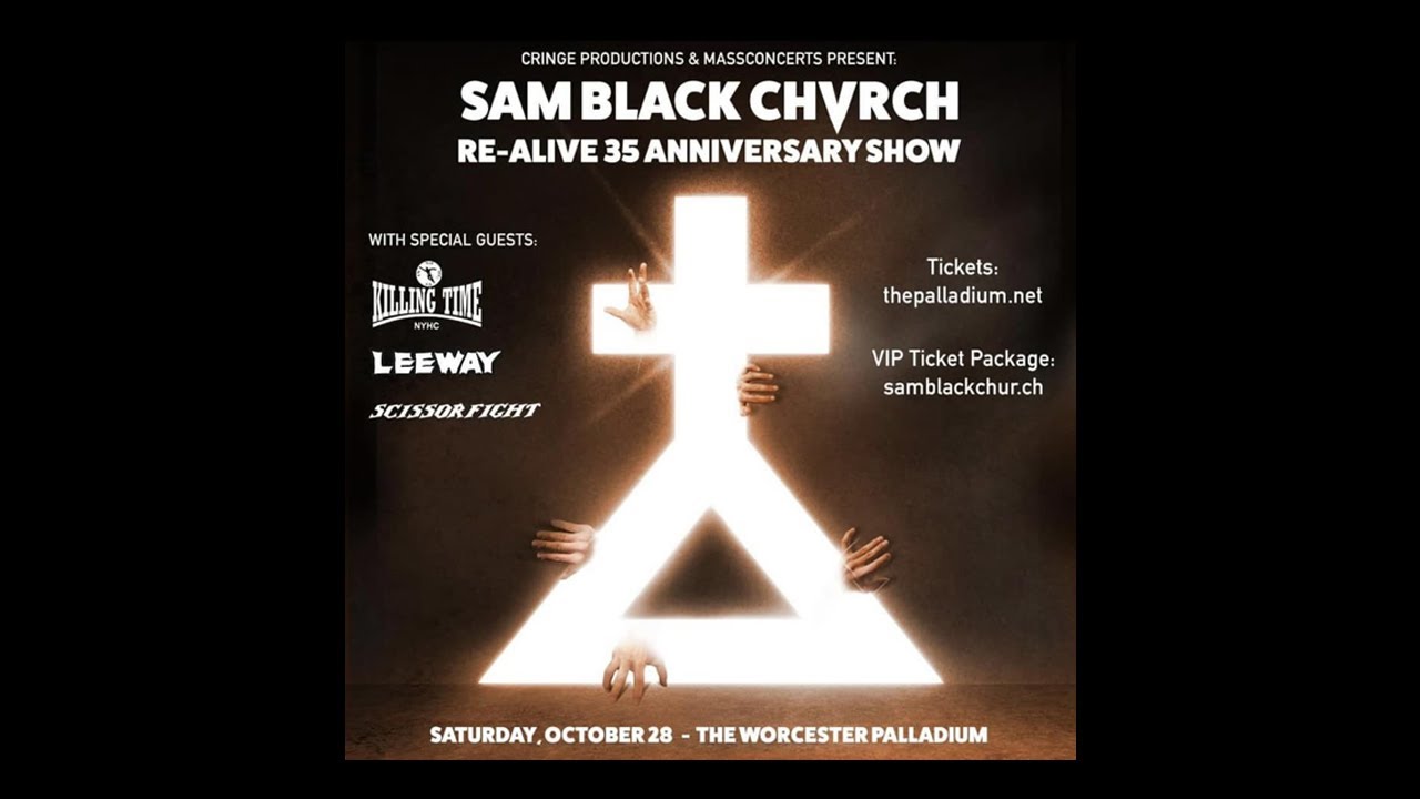 SAM BLACK CHURCH * WORCESTER PALLADIUM * RE-ALIVE 35 (10/28/23) - YouTube