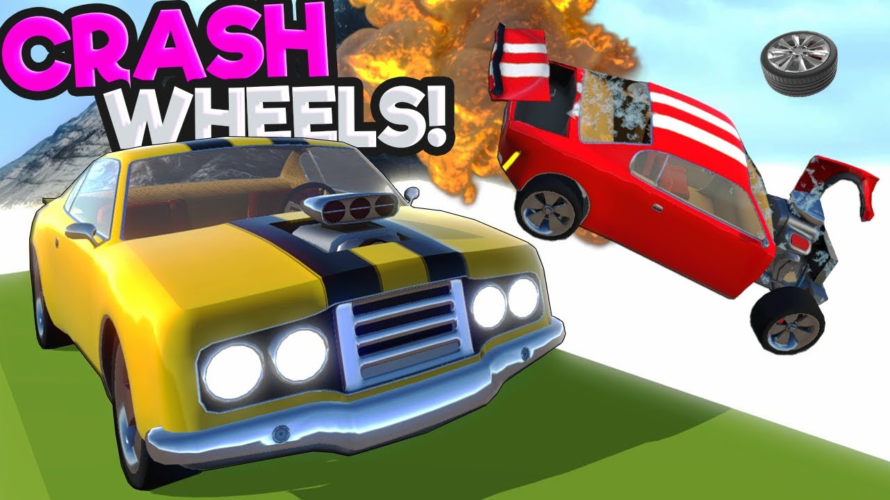 Avoiding MASSIVE Crashes While Racing Downhill in Crash Wheels! - YouTube