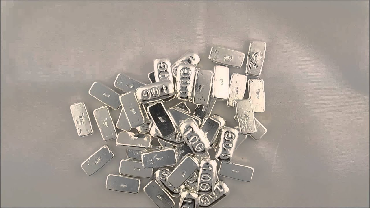 10 gram Hand Poured Silver Bar by ShinyBars - YouTube