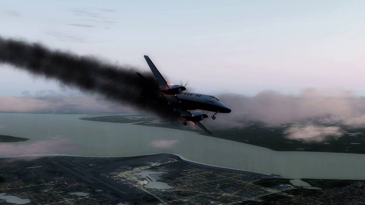 [FSX]Пожар двух двигателей на взлете и аварийная посадка|Engine fire after takeoff - YouTube