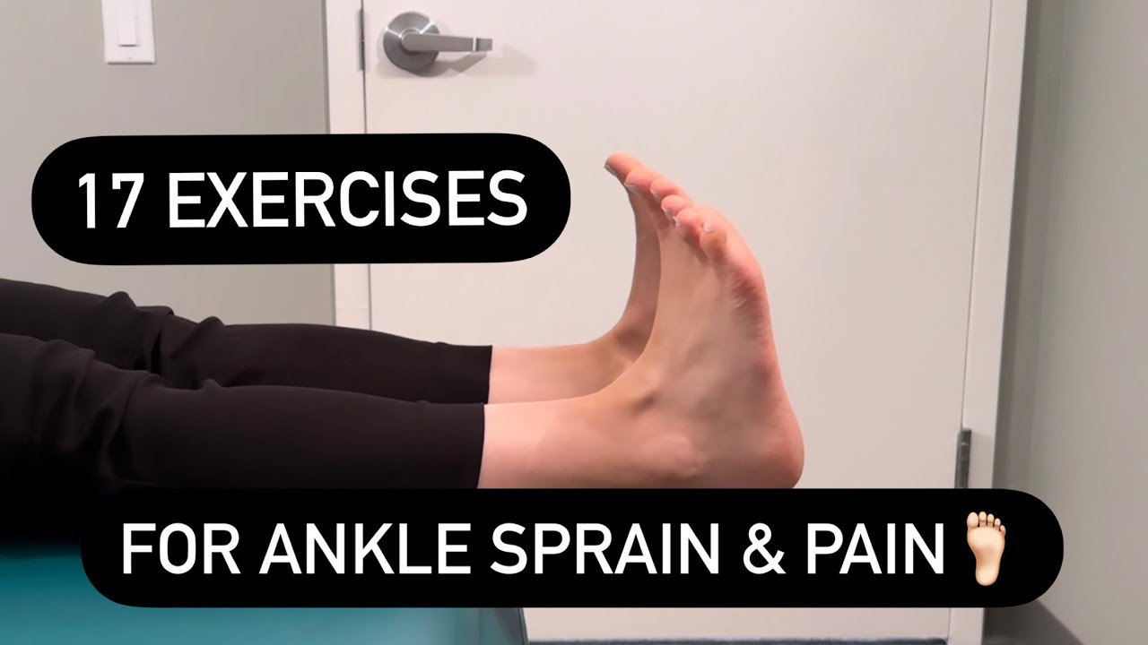 Exercises for ankle sprain & pain | from initial range of motion to ...