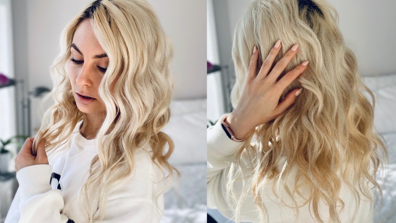 Beachy Mermaid Curls Hair Tutorial Satisfying To Watch Youtube