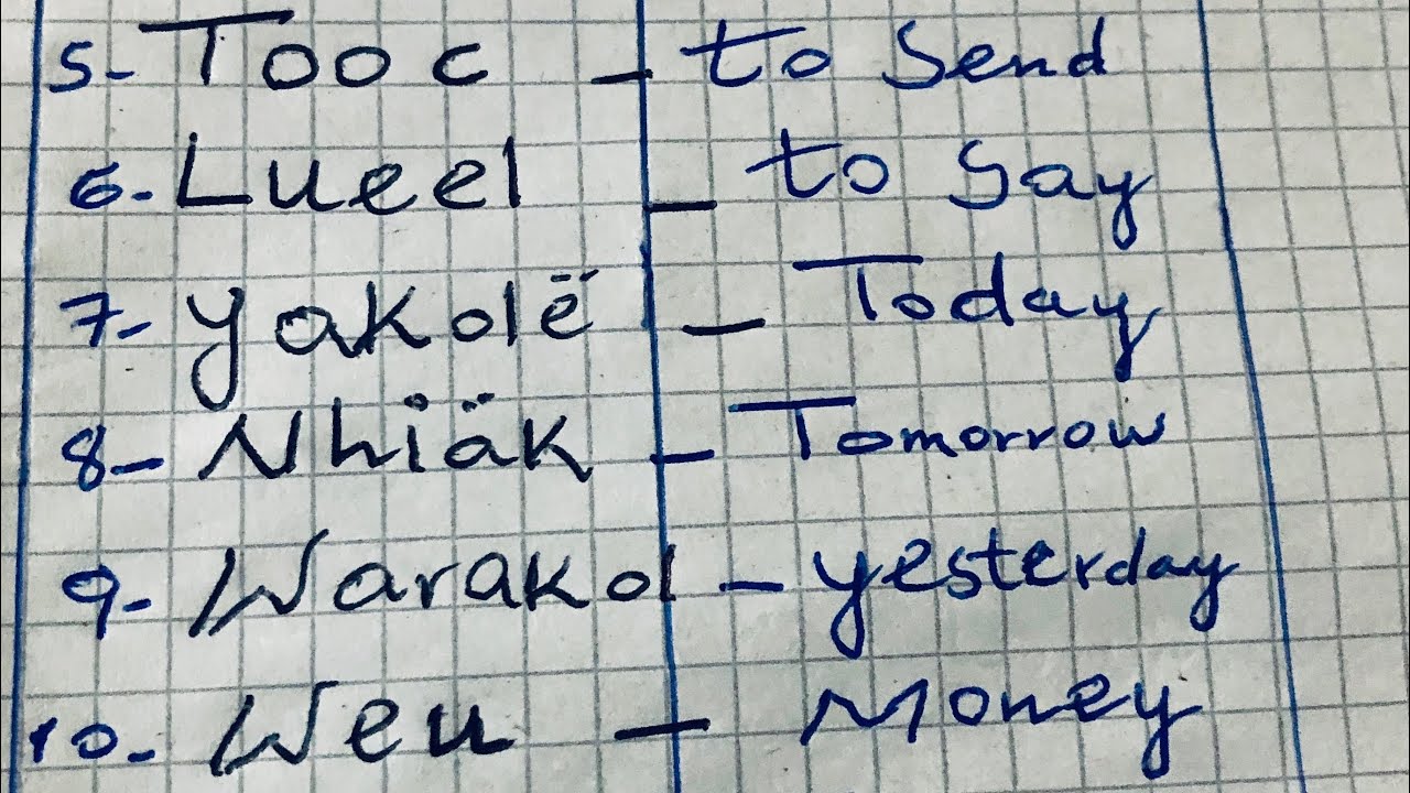 14 Dinka to English words you must know only for 3 minutes. - YouTube