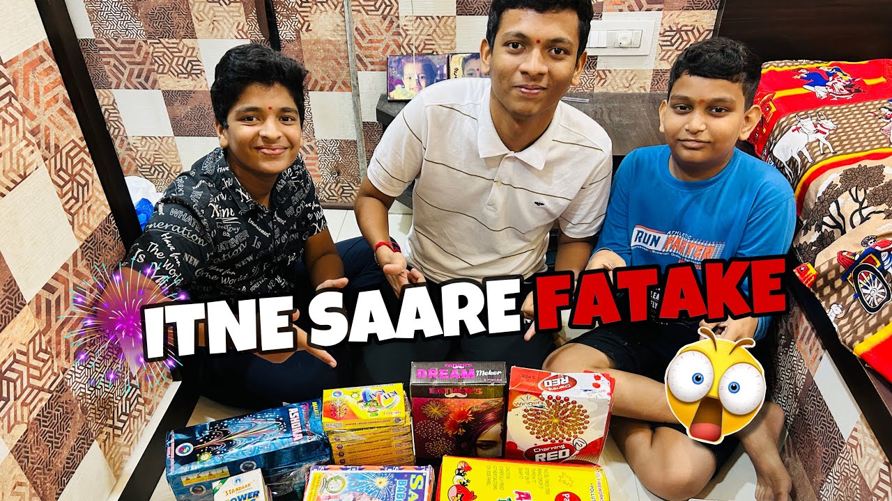Itne Saare Fatake Laye 😍🧨| Fatake Unboxing | Vlogwithsahil - YouTube