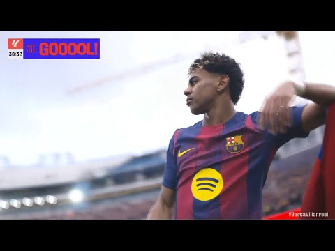 Lamine Yamal hat trick vs villarreal