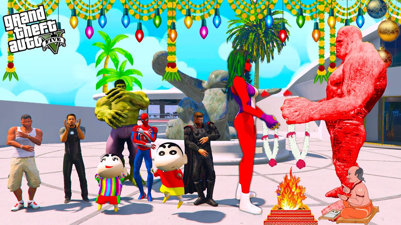 All Father Lava God Got Married | Franklin Celebrating All Father Lava ...