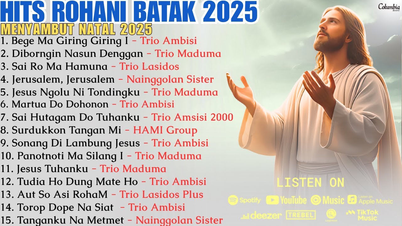 Album Rohani Batak Terpopuler 2025|Kumpulan Lagu Rohani Batak Saat ...