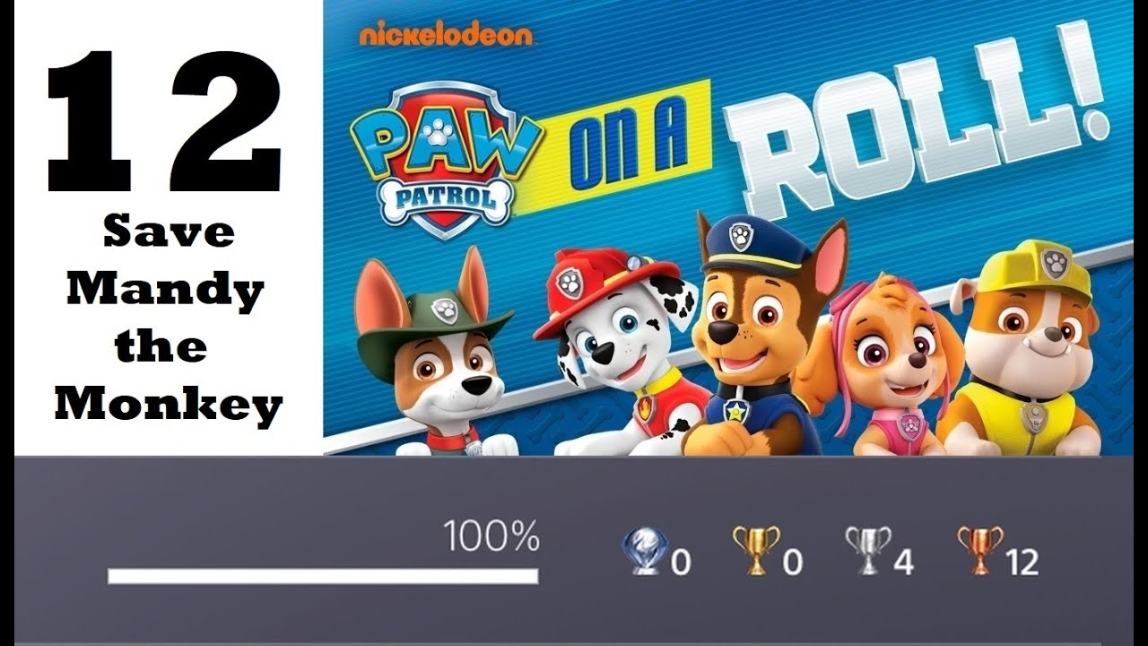 Paw Patrol On a Roll! 100% Trophy - Part 12, Save Mandy the Monkey ...