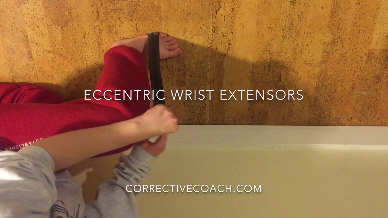 Tennis Elbow-Eccentric wrist extension - YouTube
