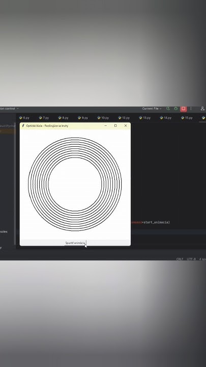 Expanding Circles Optical Illusion 🌌 #OpticalIllusion #tkinter #python #animation # ...