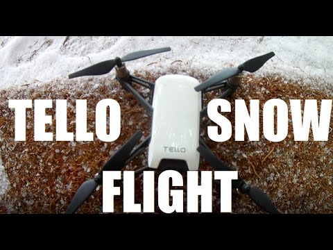 DJI Ryze Tello 2021 SNOW FLIGHT Low Light Camera Test Review - YouTube