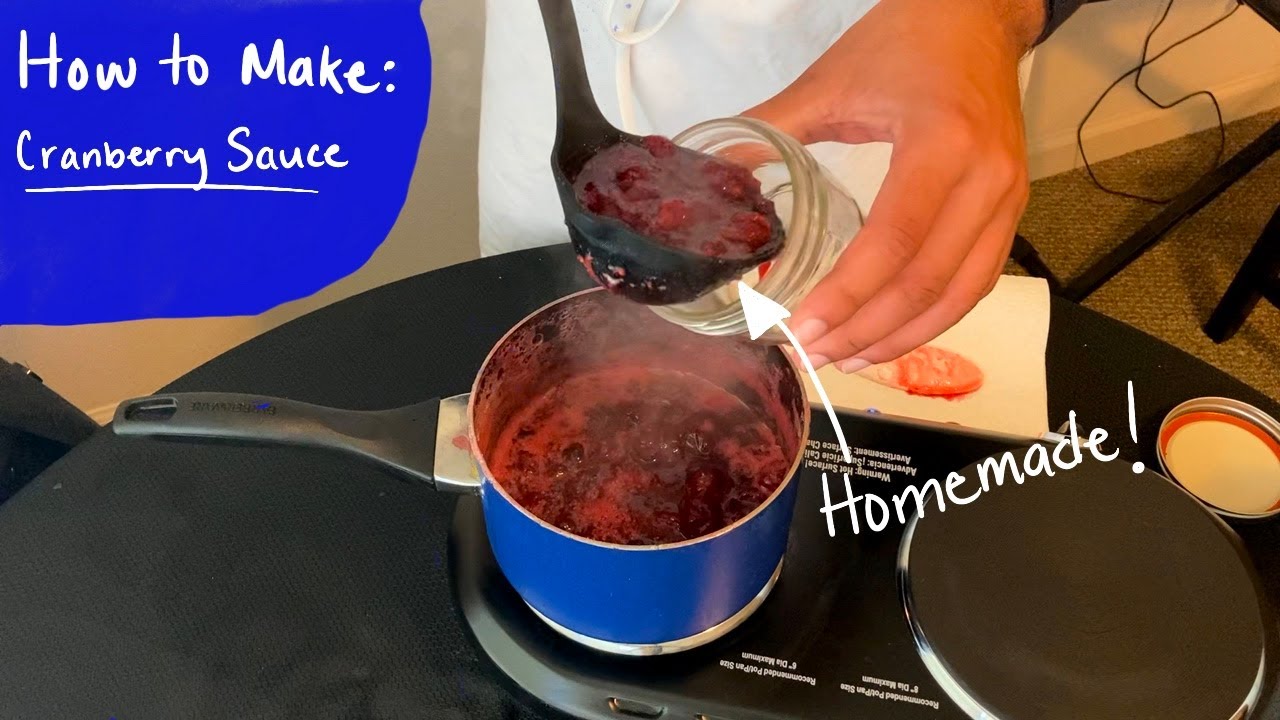 Homemade Thanksgiving Cranberry Sauce Recipe | Holiday Cooking - YouTube