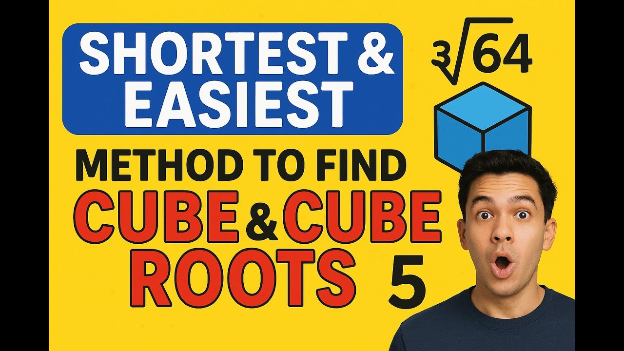 Best method to find Cube and Cube Root, Important method for exam ...
