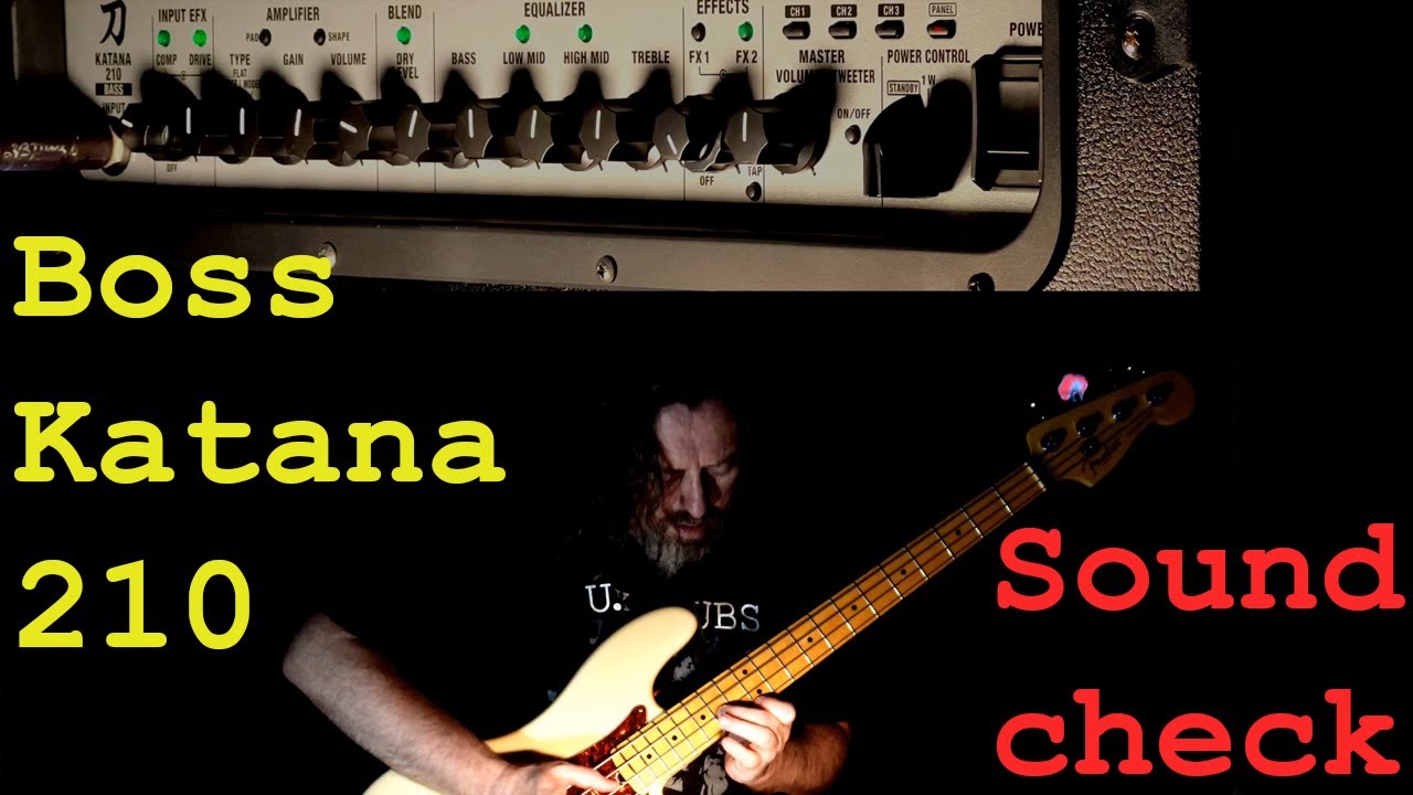 Boss Katana KT210 Soundcheck - Fender Precision Am Std - YouTube