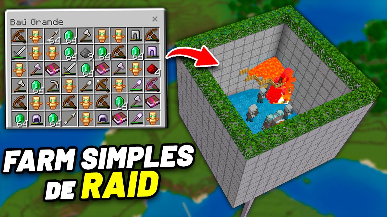 FARM de TOTEM e ESMERALDA MUITO SIMPLES e FÁCIL para Minecraft Bedrock ...