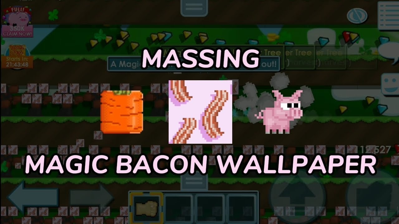 DAPAT PROFIT 10+ DL, Magic Bacon Wallpaper Growtopia - YouTube