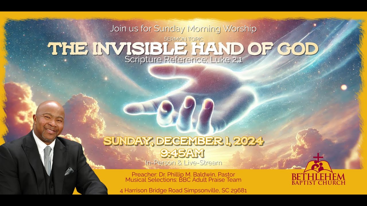 12.01.24 | "The Invisible Hand of God" | Dr. Phillip M. Baldwin - YouTube