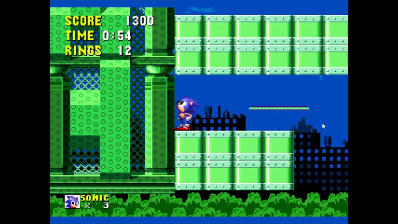 Sonic 1 Hack - Bumper Street Zone Act 1 - YouTube