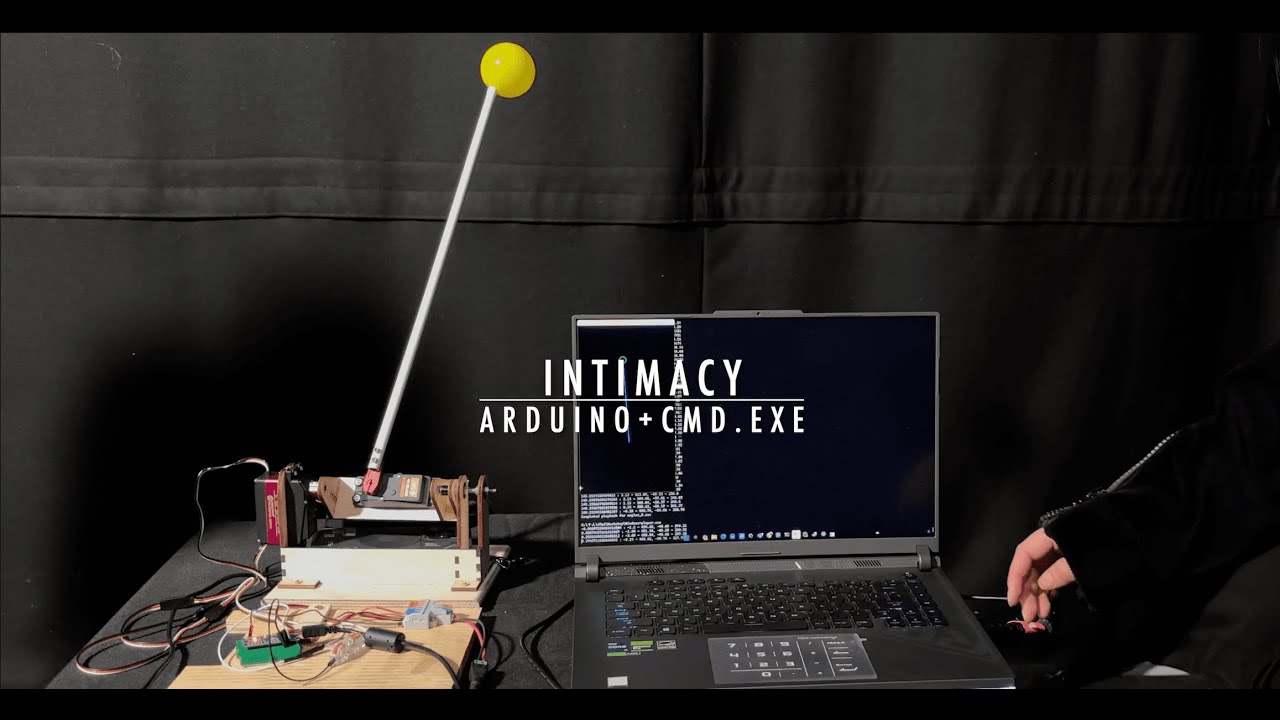 Intimacy Arduino Cmdexe Real Time Interaction Demonstration Youtube