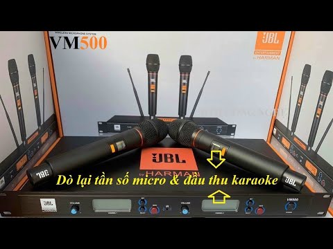 Hướng dẫn dò lại tần số, ghép nối micro không dây VM500 - YouTube