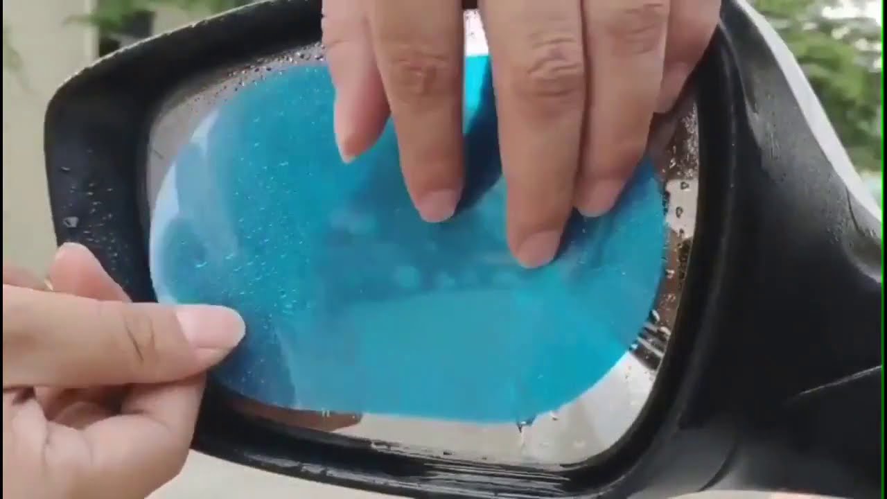 Hydrophobic window film facilitates your view in rainy weather - YouTube